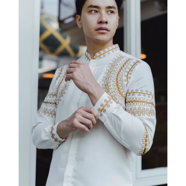 Jual Kemeja Bordir Pria NUC.ID Fathur 01 (BW) | Shopee Indonesia