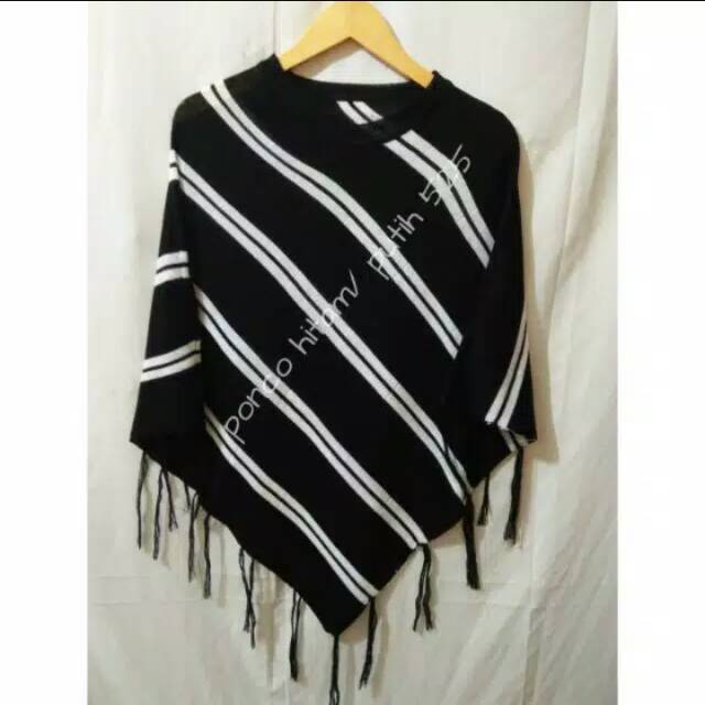 Jual Ponco rajut stripe | Shopee Indonesia