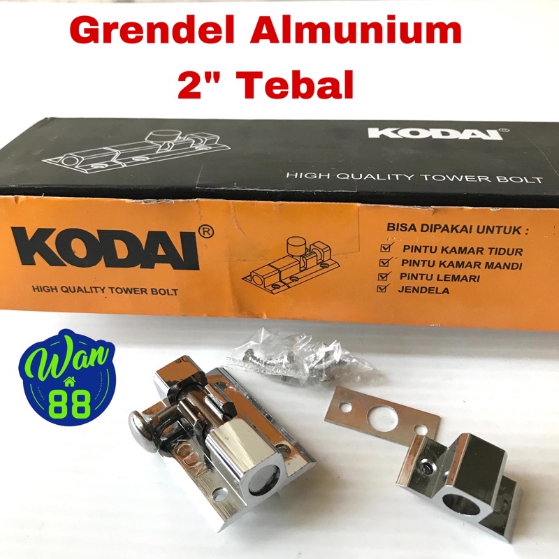 Jual Grendel Almunium 2” Kodai Tebal | Shopee Indonesia