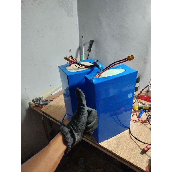 Jual baterai pack 13s 48v 10ah 15ah 20ah cell baru high drain | Shopee Indonesia