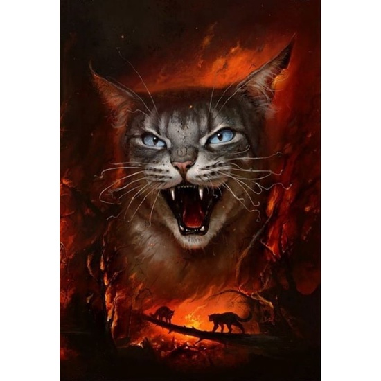 Jual hiasan dinding lukisan cetak kucing plus bingkai ukuran 65x45 ...