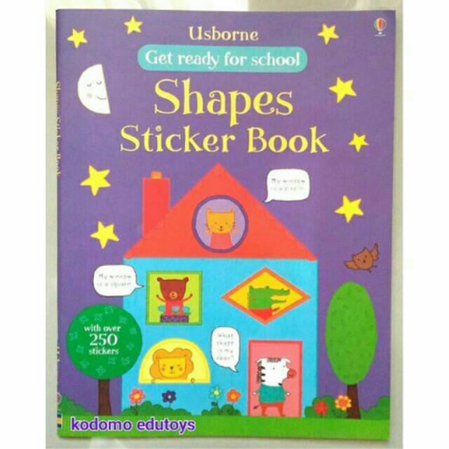 Jual Usborne Get Ready for School - Shapes Sticker Book | Shopee Indonesia