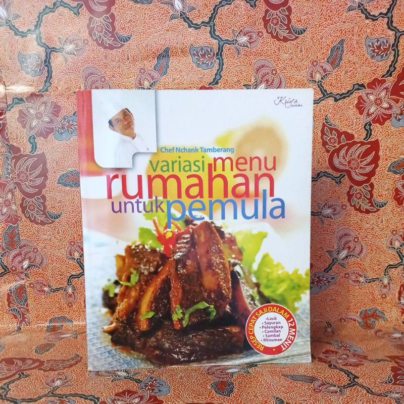 Jual Buku Resep Masakan - Variasi Menu Rumahan Untuk Pemula (Resep ...