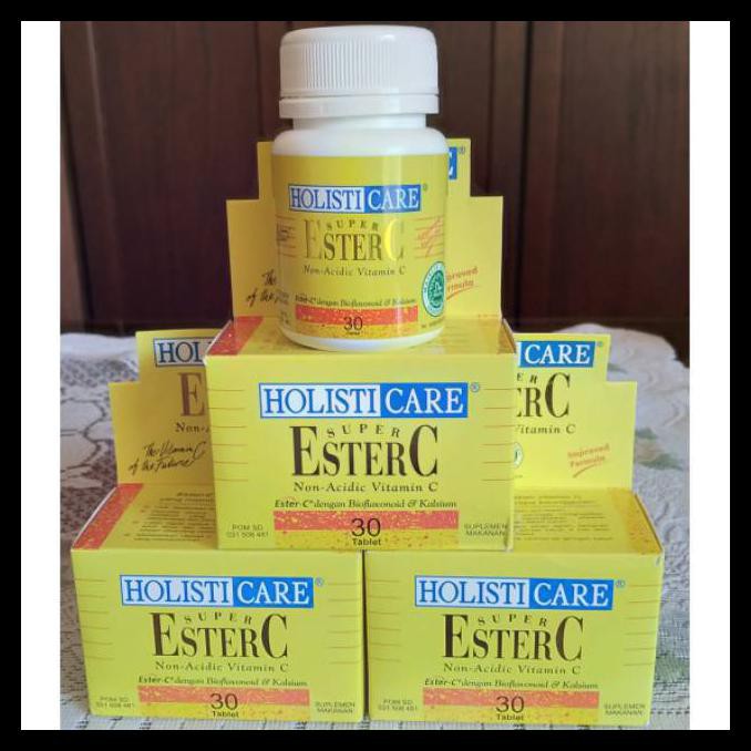 Jual Ester C Holisticare 30 Tablet|90 Tablet | Box 12 Strip | Shopee ...