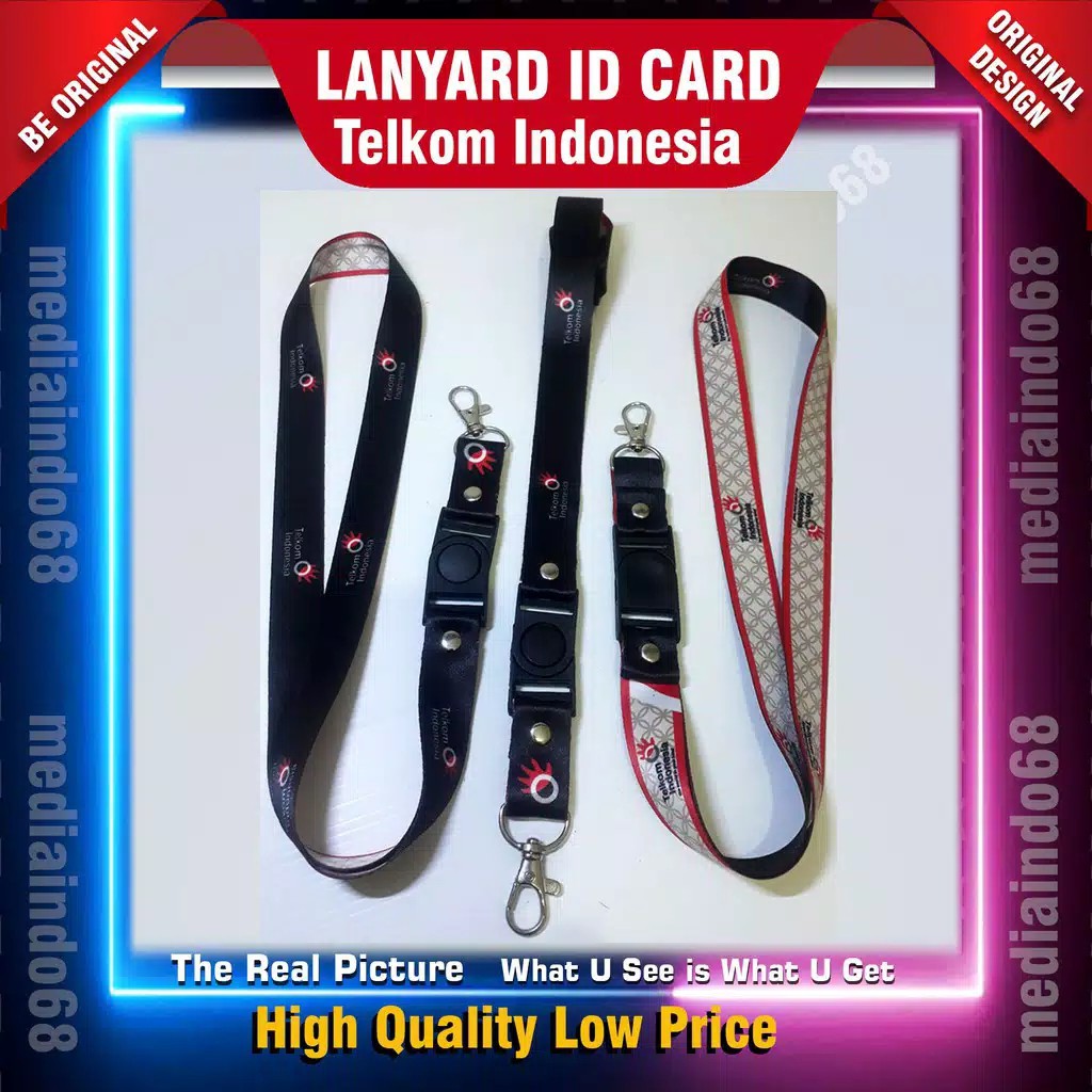 Jual Lanyard Gantungan Id Card Telkom Indonesia | Shopee Indonesia