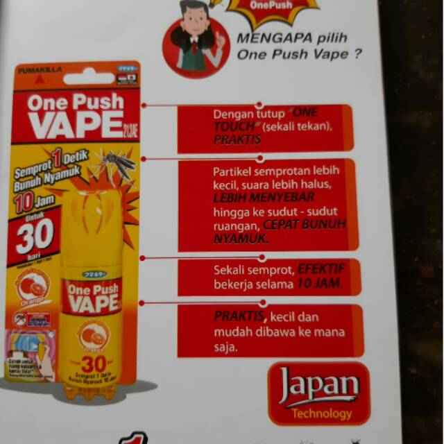 Jual Fumakilla - one push vape 30hari | Shopee Indonesia