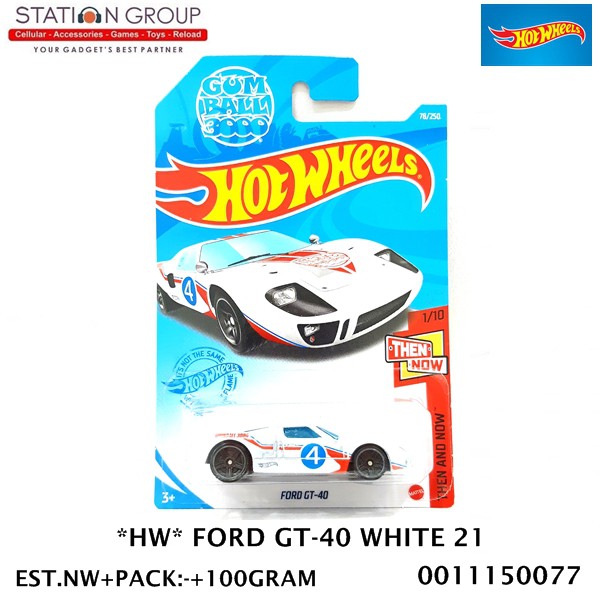 Jual HW FORD GT-40 WHITE 21 - DIECAST | Shopee Indonesia