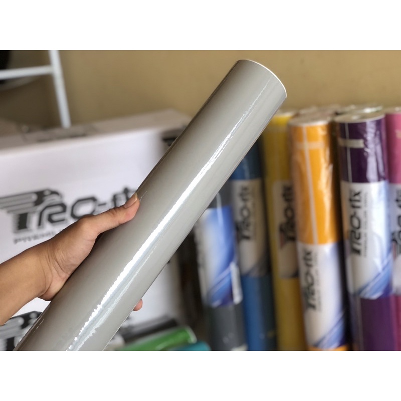 Jual skotlet abu muda glossy scotlite profix vinyl premium (L 45cm x P ...
