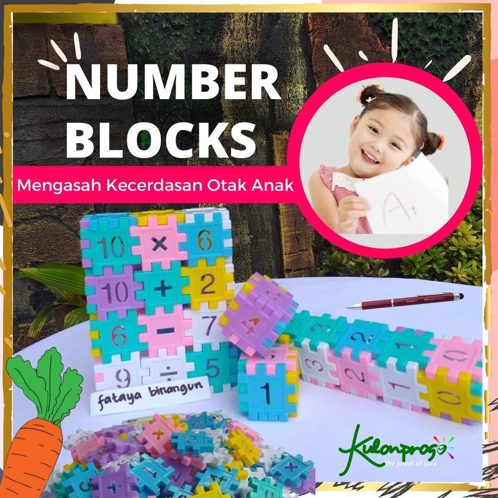 Jual Number Blocks Mainan Anak Anak Edukatif Permainan Hitung Hitungan ...
