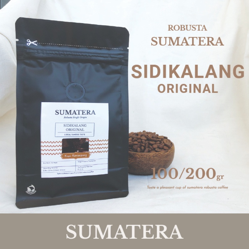 Jual Robusta Sumatera Sidikalang Original Kopi Bean, Bubuk 100-200gr ...