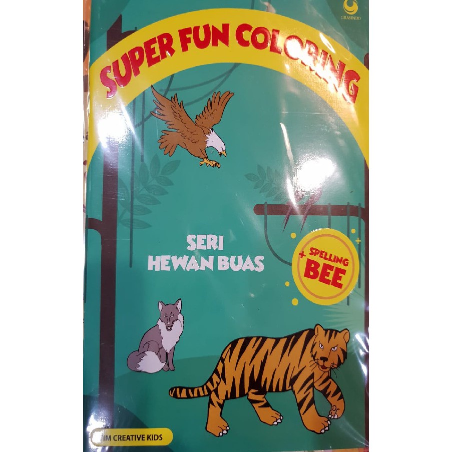 Jual Gramedia Bandung - Super Fan Coloring : Seri Hewan Buas | Shopee Indonesia
