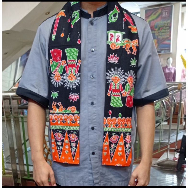 Jual CUKIN BETAWI / SELENDANG BETAWI / SYAL ADAT BETAWI COWO | Shopee ...