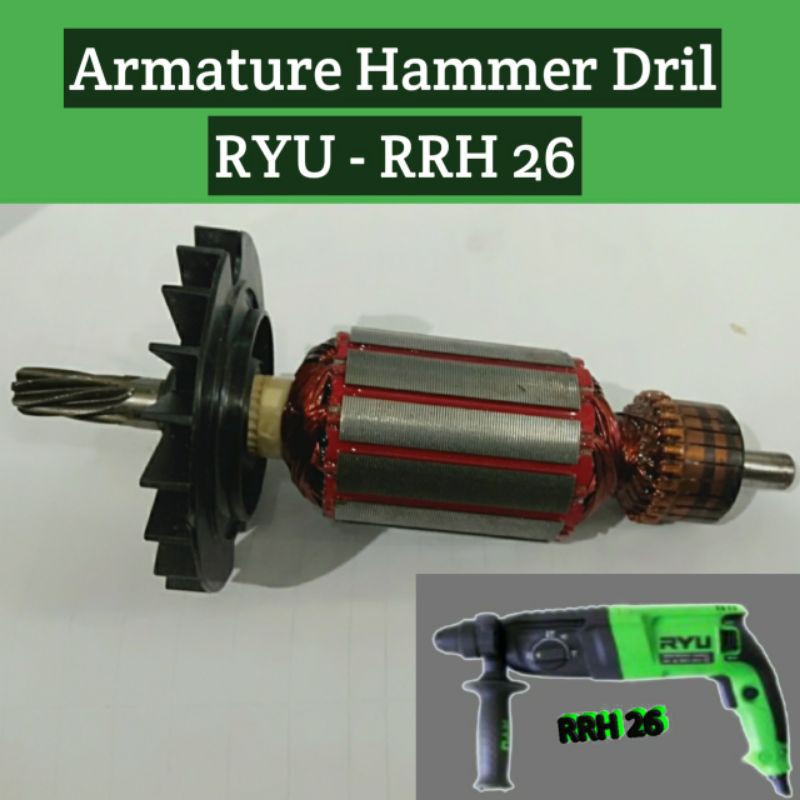 Jual ARMATURE RYU RRH26 HAMMER ARMATURE STATOR RYU MESIN BOBOK ANGKER RRH HAMMER 26 PERCUSSION ...
