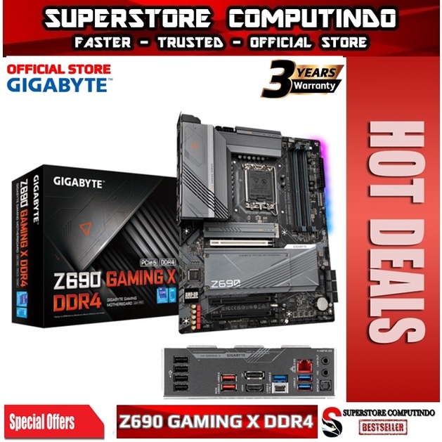 Jual Motherboard GIGABYTE Z690 GAMING X DDR4 (LGA1700, Z690, DDR4, USB3 ...