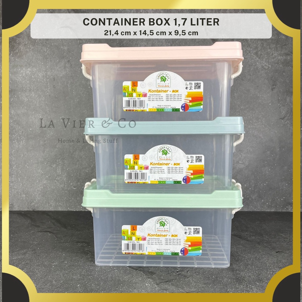 Jual Container Box Serbaguna Box 1.7 Liter kotak Penyimpanan Serbaguna ...