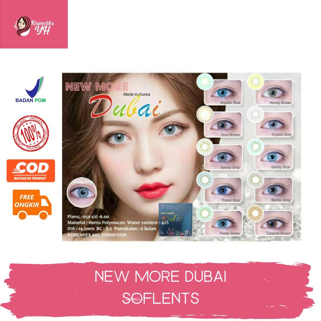 Jual SOFTLENS MATA DUBAI DAN LENSA MATA ARABIAN LOOK | Shopee Indonesia