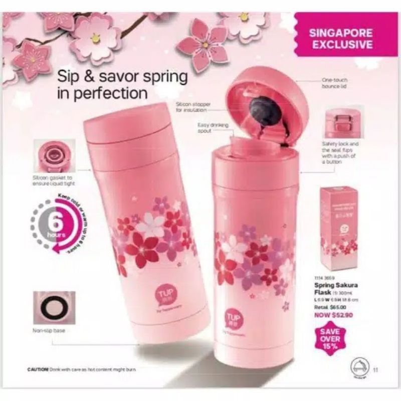 Jual Slim Thermos/Termos sakura untuk air panad (ori 100%) | Shopee ...