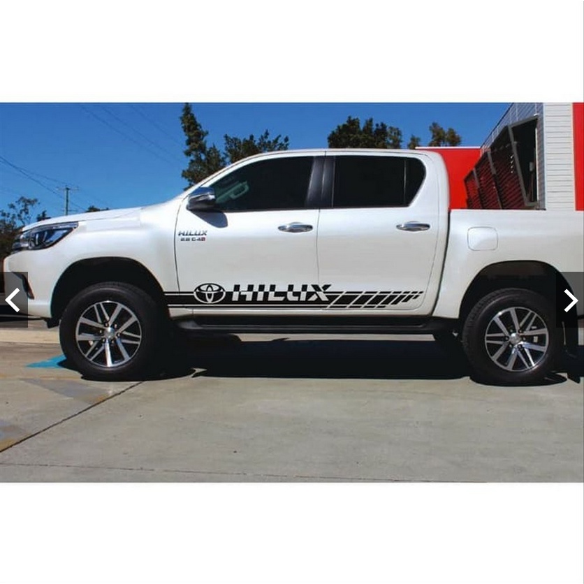 Jual sticker hilux stiker hilux sticker mobil toyota hilux side body ...
