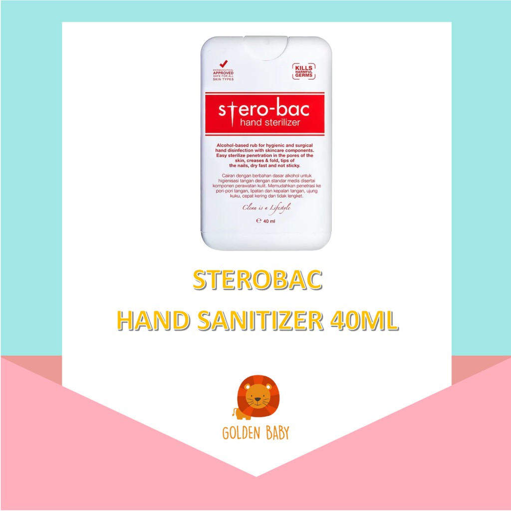 Jual Sterobac Hand Sterilizer / Hand Sanitizer 40ML | Shopee Indonesia
