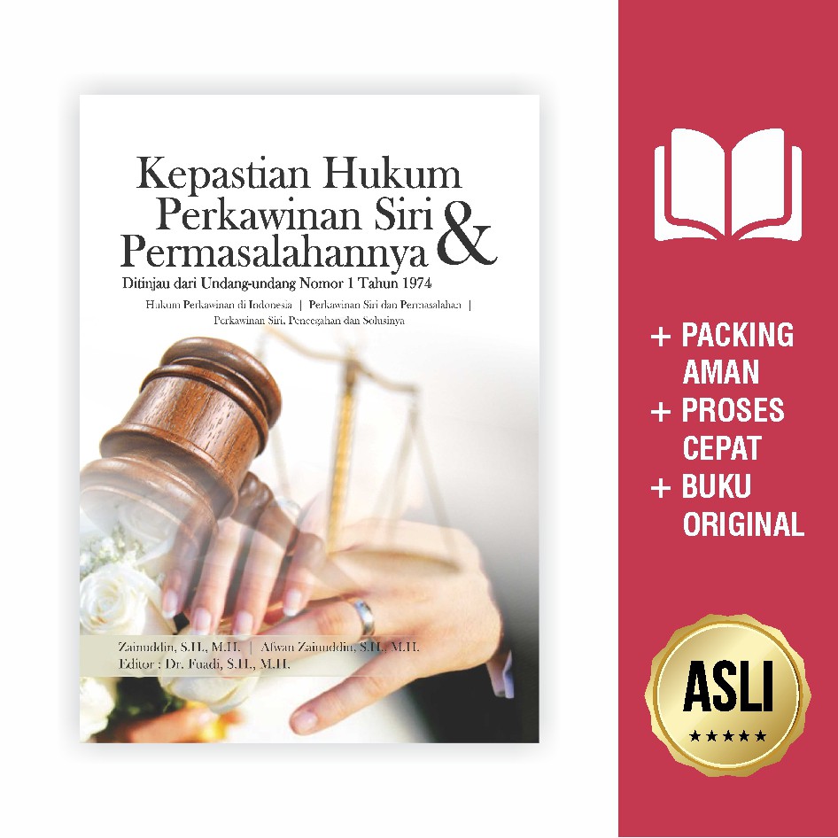 Jual Buku Kepastian Hukum Perkawinan Siri Dan Permasalahannya Ditinjau Dari Undang- Undang Nomor ...