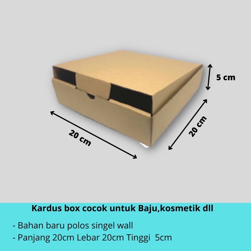 Jual Dus Packing | Kardus | Box | Kardus 20x20x5 Box Die Cut dan Easy ...