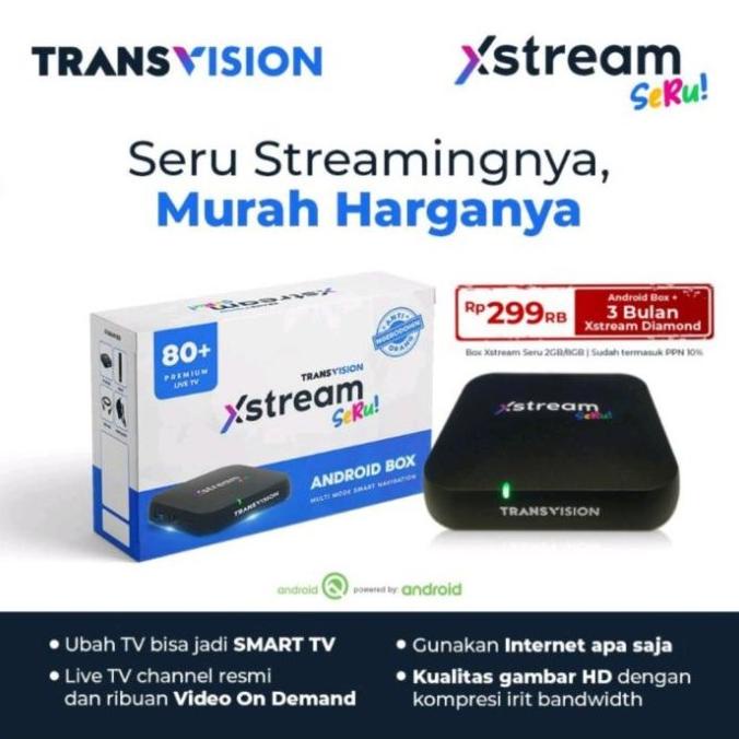Jual Transvision Xstream 2ND + Mnc play Box | Shopee Indonesia