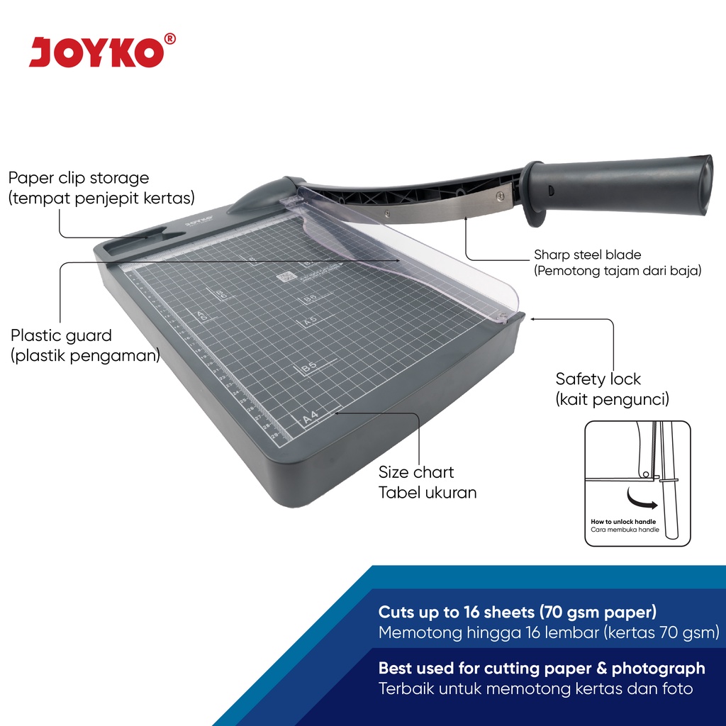 Jual Pemotong Kertas Paper Cutter Joyko PPCT-2330 A4 | Shopee Indonesia