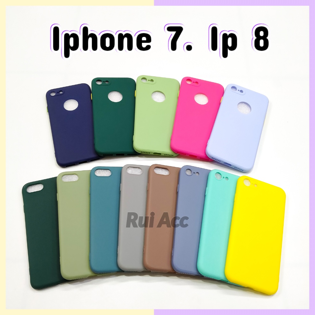 Jual Silikon Candy Iphone 7 8 7G 7S 8G 8S case Warna Warni Lentur ...