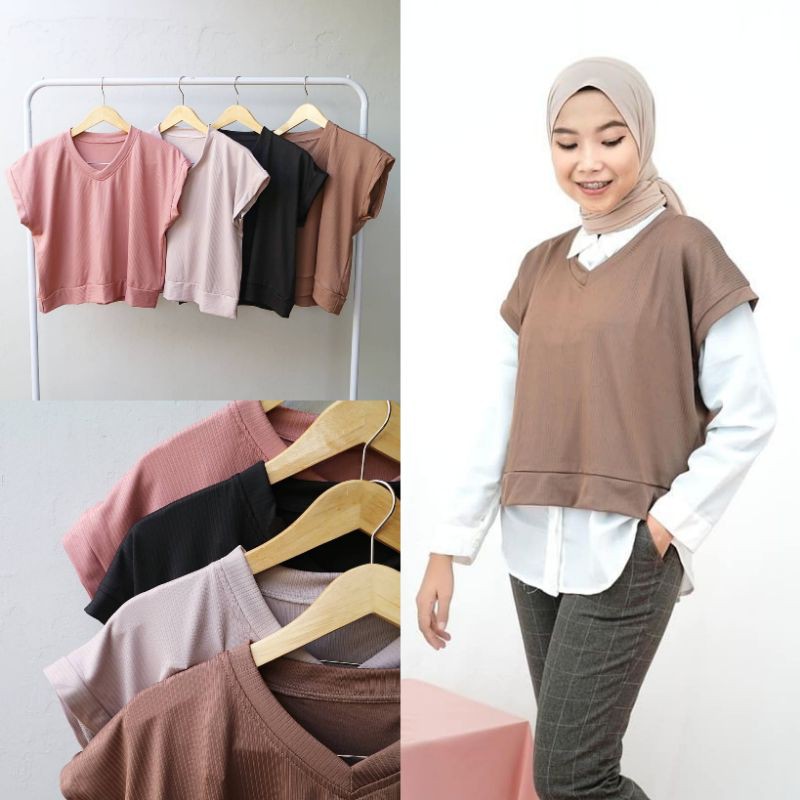 Jual rompi knit /knit vest /vest korea / rompi korea | Shopee Indonesia