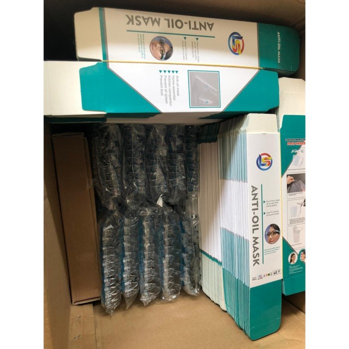 Jual FACE SHIELD KACAMATA ANTI OIL MASK ORIGINAL WITH BOX(Beda BOX ...