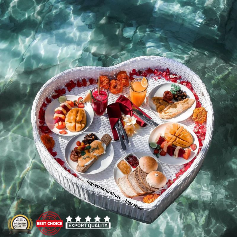 Jual Heart Shape Floating Tray 80cm Nampan Apung Floating Breakfast ...
