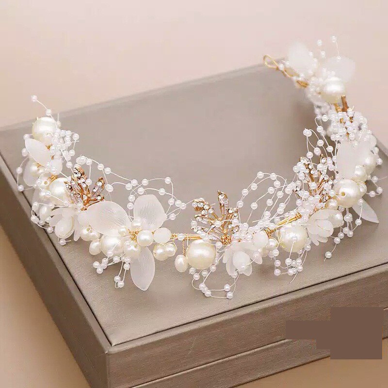 Jual Headpiece Aelan - Mahkota Mutiara Pengantin - Aksesoris Rambut ...
