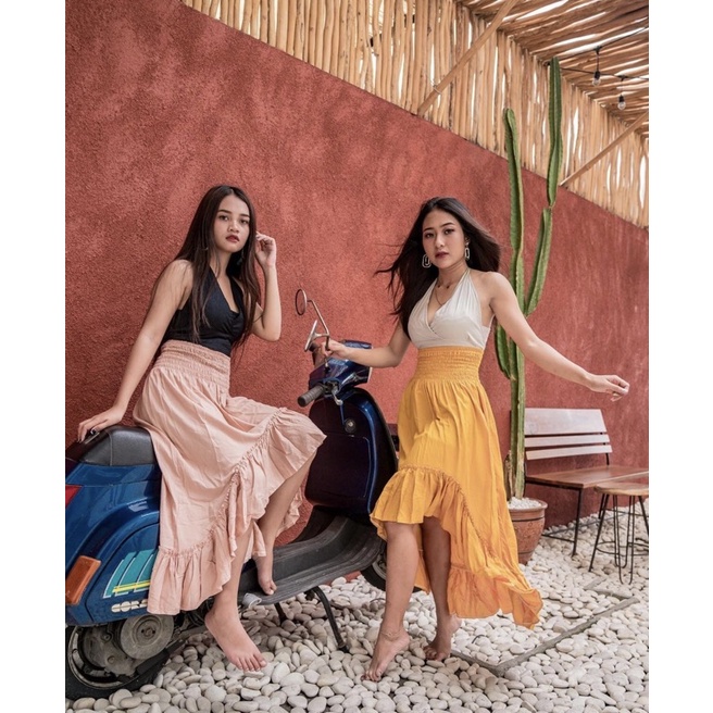 Jual rok pantai bali rok boho 158 | Shopee Indonesia