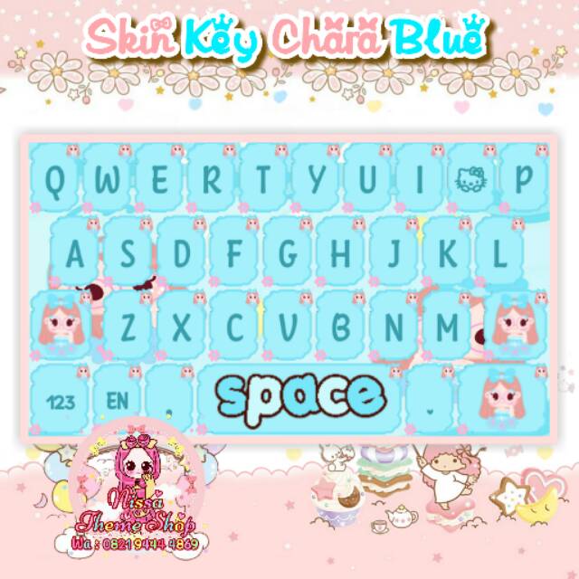 Jual Tema Keyboard Chara Blue | Shopee Indonesia
