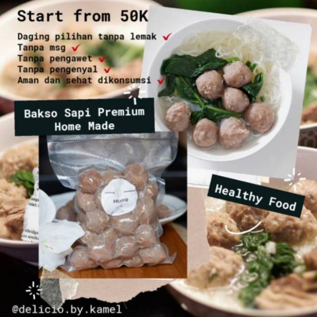 Jual Bakso Daging Sapi Premium Home Made tanpa MSG / pengawet ...