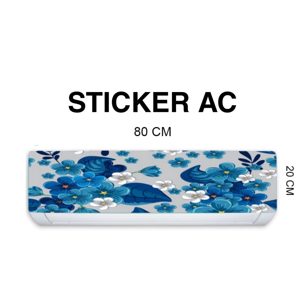 Jual Stiker AC Uk.80 x 20 Hanya Bagian Depan Saja Motif Bunga | Shopee ...