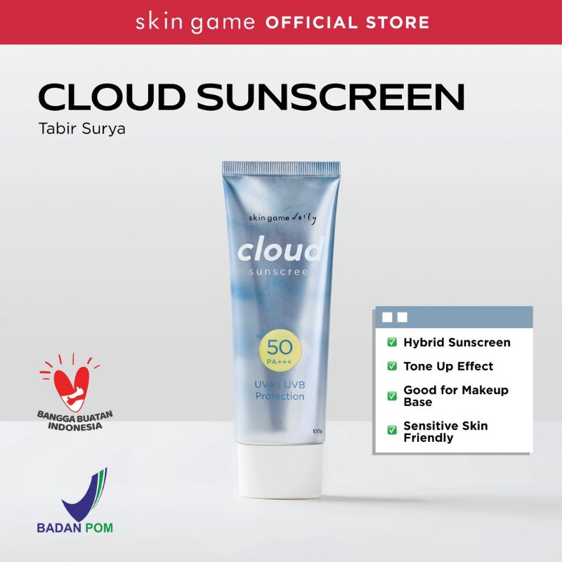 Jual SKIN GAME DAILY CLOUD SUNSCREEN SPF 50 PA+++ | Shopee Indonesia