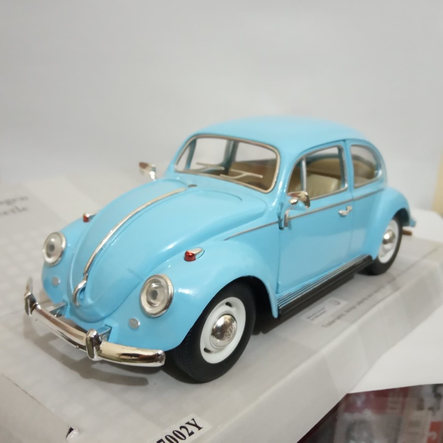 Jual DIECAST VOLKSWAGEN BEETLE 1967 BIRU MINIATUR MOBIL VW KODOK HARGA ...