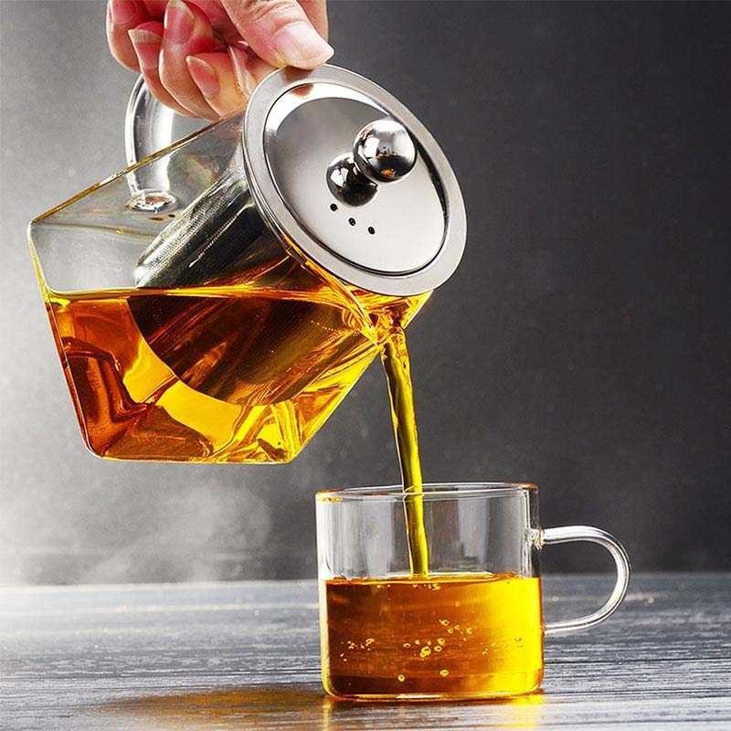 Jual Tea pot infuser / teko teh kaca stainless / teapot / teko teh ...
