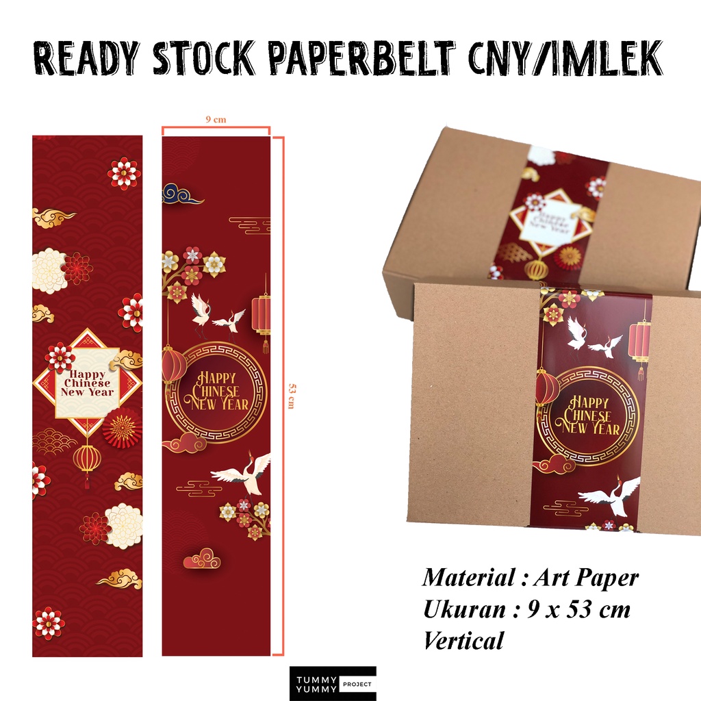 Jual PAPERBELT IMLEK / CNY / SINCIA / SABUK KERTAS LABEL IMLEK (25 PCS ...