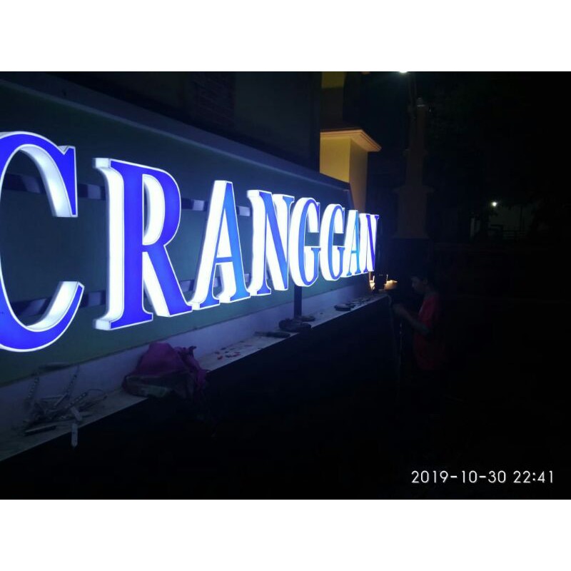 Jual Huruf timbul akrilik 3 Dimensi lampu led tulisan nama kantor ...