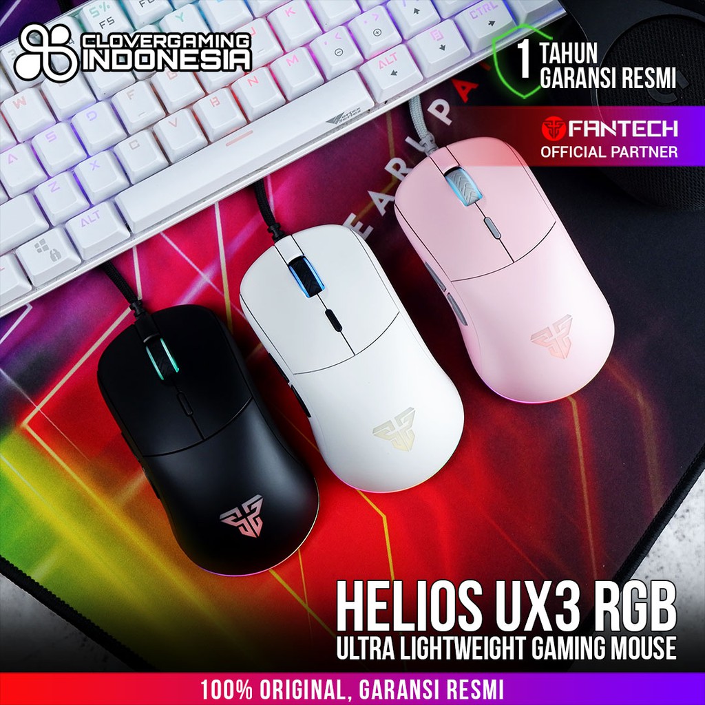 Jual Fantech Helios UX3 RGB Gaming Mouse - Ultra lightweight UX 3 UX-3 ...