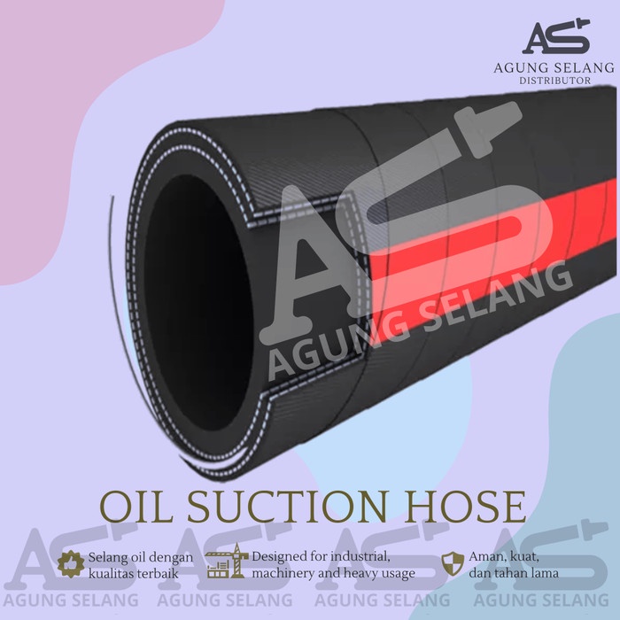 Jual Selang Karet Hitam 6" inch Selang Angin Oil Suction Delivery ...