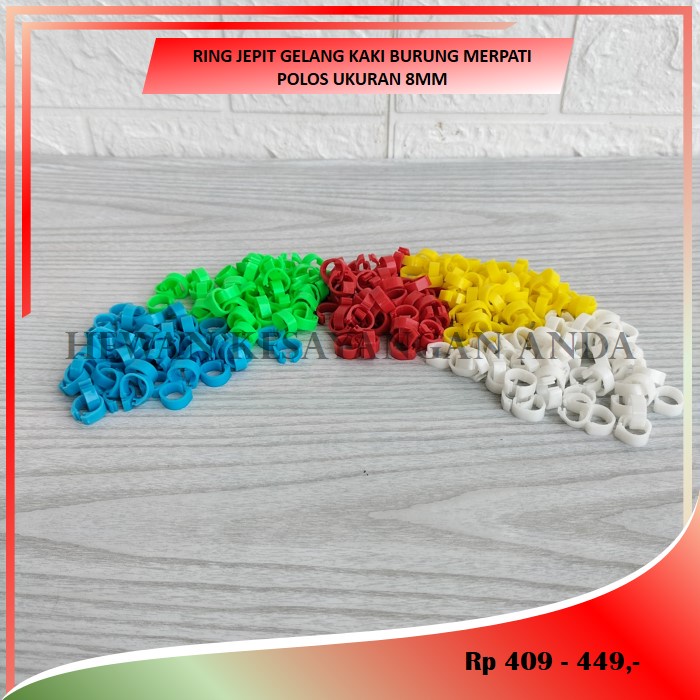Jual Ring Jepit Gelang Kaki Burung Merpati Polos Ukuran 8mm | Shopee ...