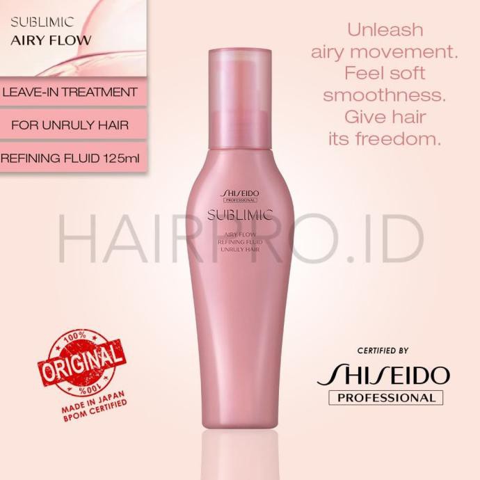 Jual Lucu New Shiseido Prof Sublimic Airy Flow Refining Fluid 125Ml Bagus | Shopee Indonesia
