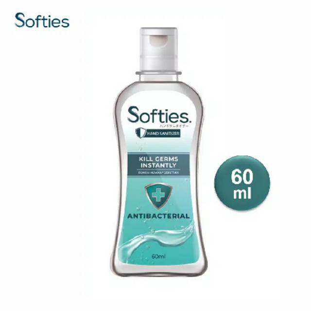 Jual SOFTIES HAND SANITIZER ANTIBACTERIAL 60 ML | Shopee Indonesia