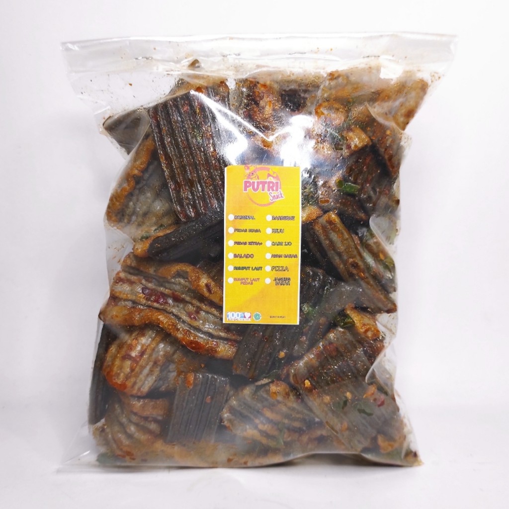 Jual Kerupuk Seblak Kering Jengkol Sisir Hitam 250gr Daun Jeruk ...