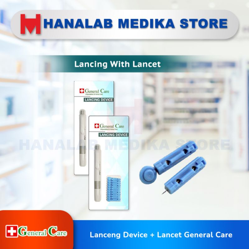 Jual General Care Lancing Device Auto + Lancet | Shopee Indonesia