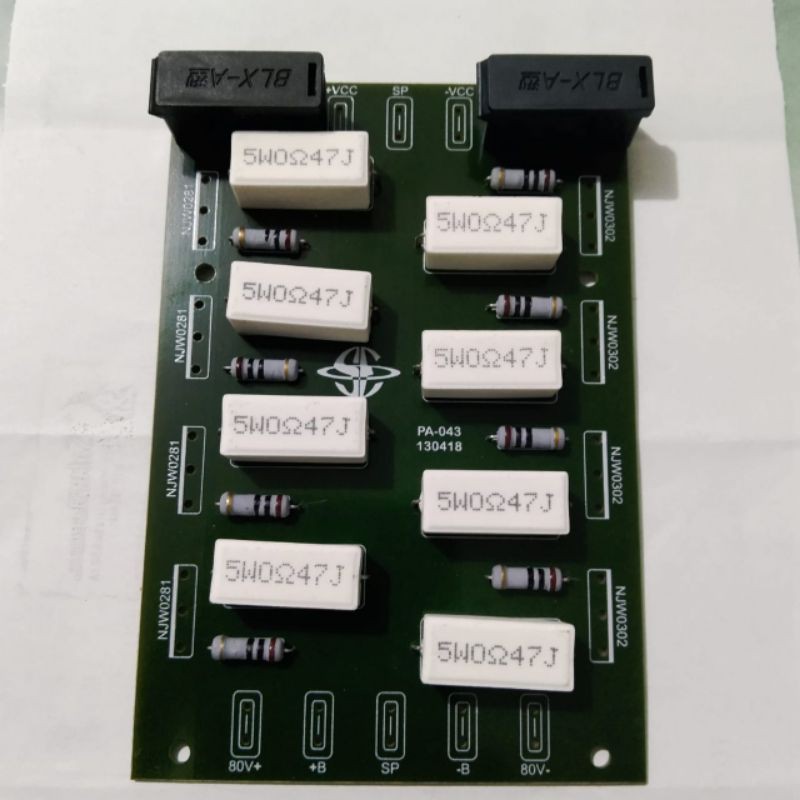 Jual line pcb final power 4set 8 transistor#panjang 11.5cmx7.8cm# PCB ...