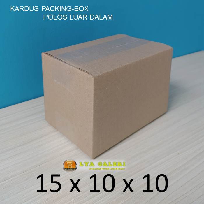 Jual Karton Box Uk.15x10x10 cm Kardus Packing Polos Luar Dalam | Shopee ...